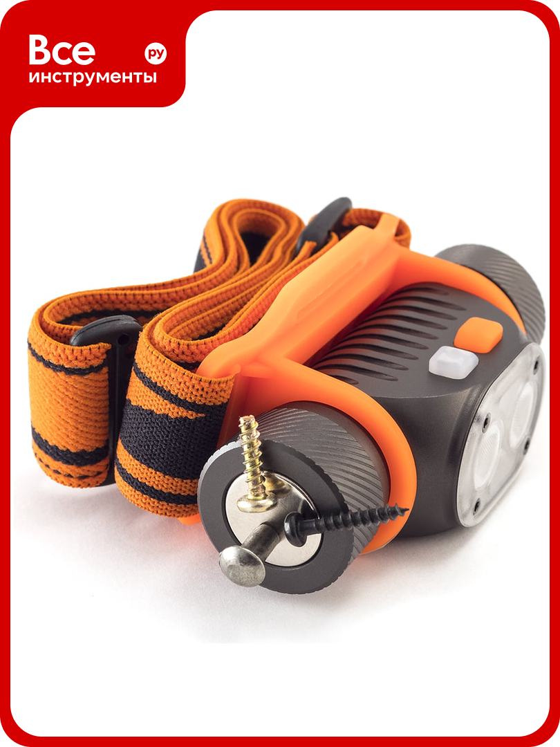 Налобный фонарь яркий ЛУЧ PANDA 2M-CRI 2xSamsung 90CRI max.700лм, 5 режимов, 4606400106036, металл