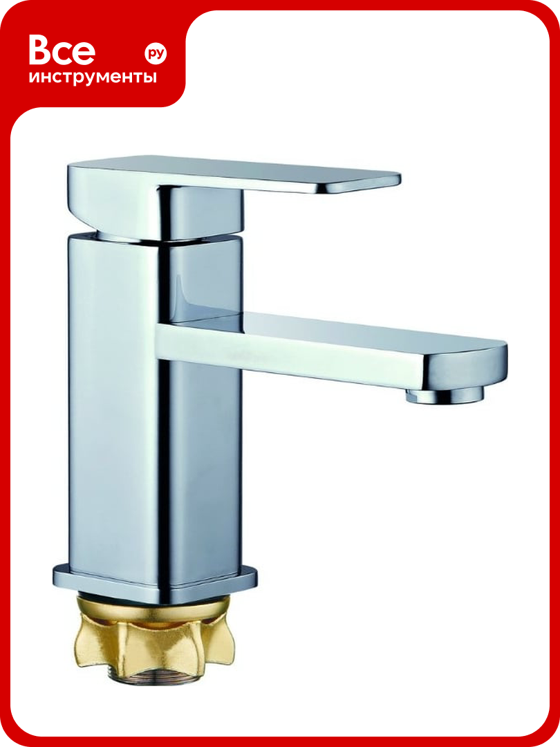 Смеситель для раковины G-lauf с монолитным изливом, хром NEB1-A123