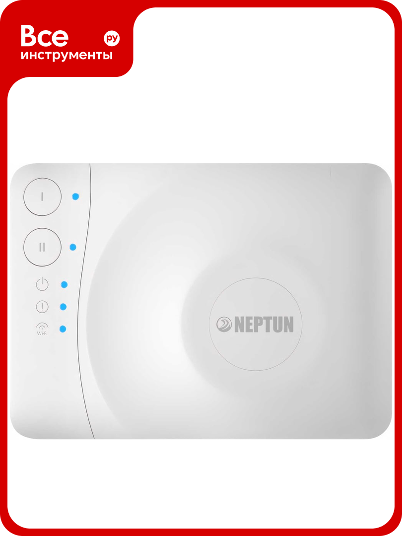 Модуль управления Neptun Smart + Tuya 088521, защита IP54, белый цвет, поддержка множества датчиков протечки
