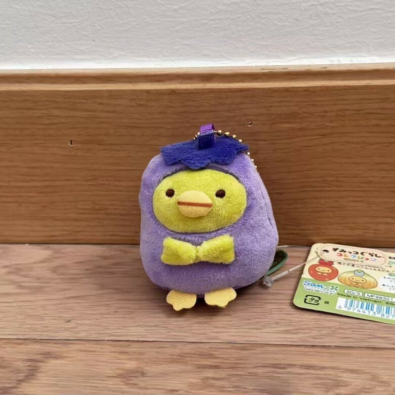 Подвеска-брелок с персонажами Сумиккогураши, изображающая овощи — морковь, лук, картофель, баклажан, для детей