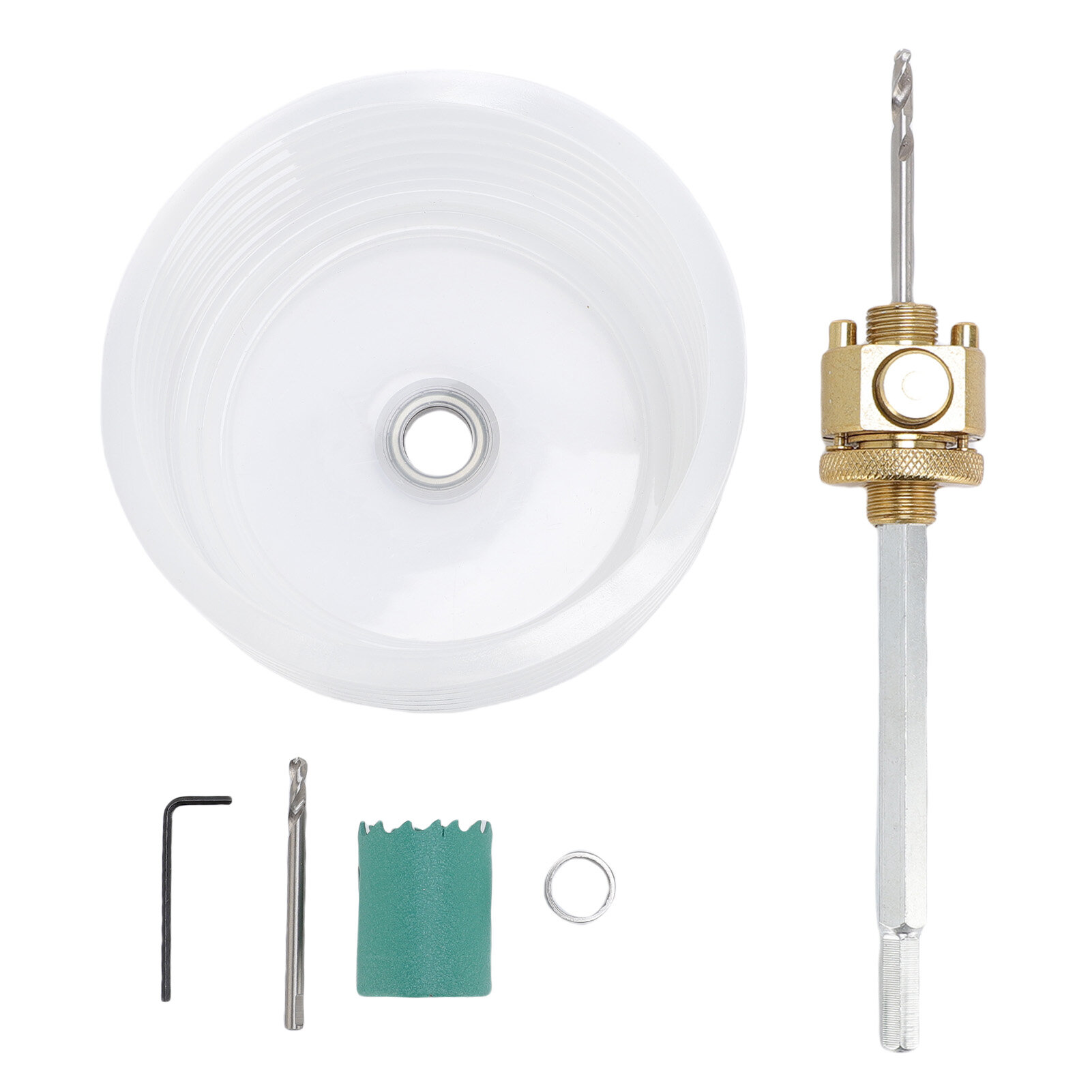 Корончатое сверло для светильников, 125мм, быстросъемное, шестигранник, для гипса/дерева, 70мм (2.8in)