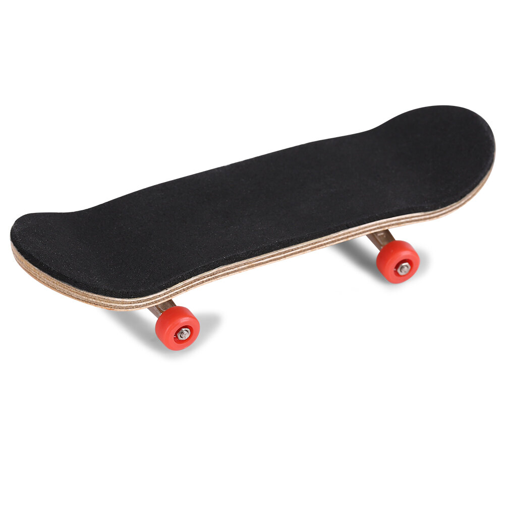 1Pc Maple Wooden Alloy Fingerboard Finger Skateboards With Box Reduce Pressure Gifts Red