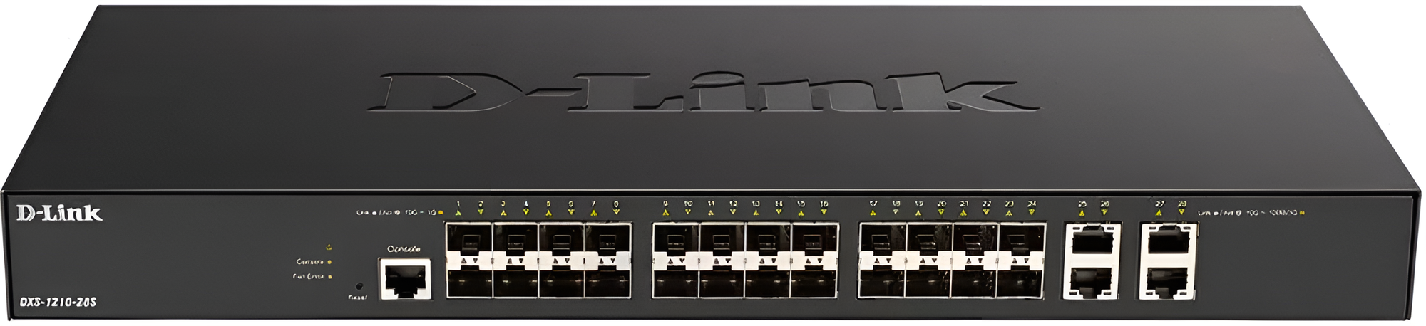 Коммутатор D-Link DXS-1210-28S/A1A, LAN портов 4, управляемый, черный