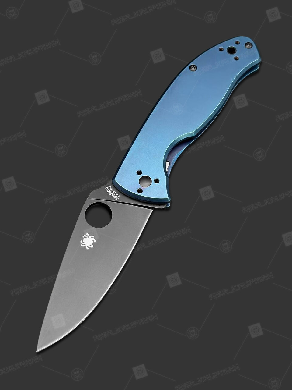 Нож складной Spyderco Tenacious, сталь 8Cr13MoV, титановая рукоять