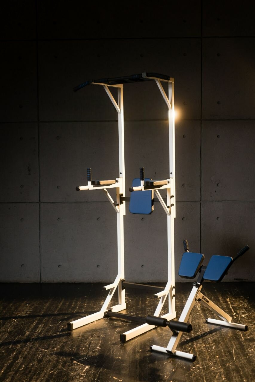 Турник, брусья, пресс 3 в 1 напольный +Скамья гиперэкстензия, комплект