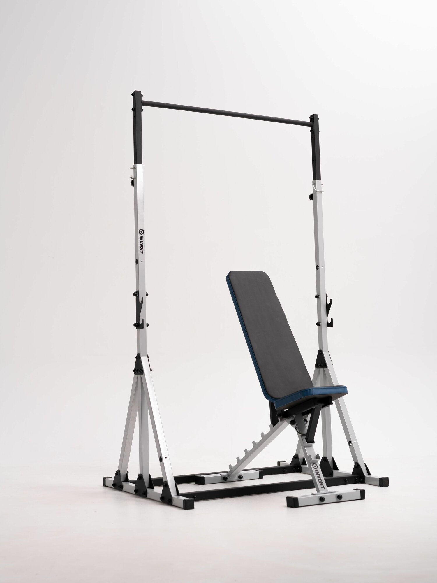 Турник напольный 3 в 1 брусья-пресс + Упоры под штангу+Скамья для жима складная (набор)