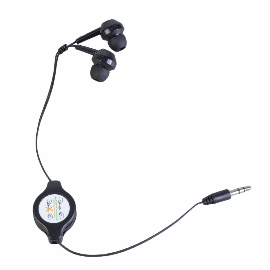Микронаушник, выдвижная проводная гарнитура диаметром 3,5 мм-черный