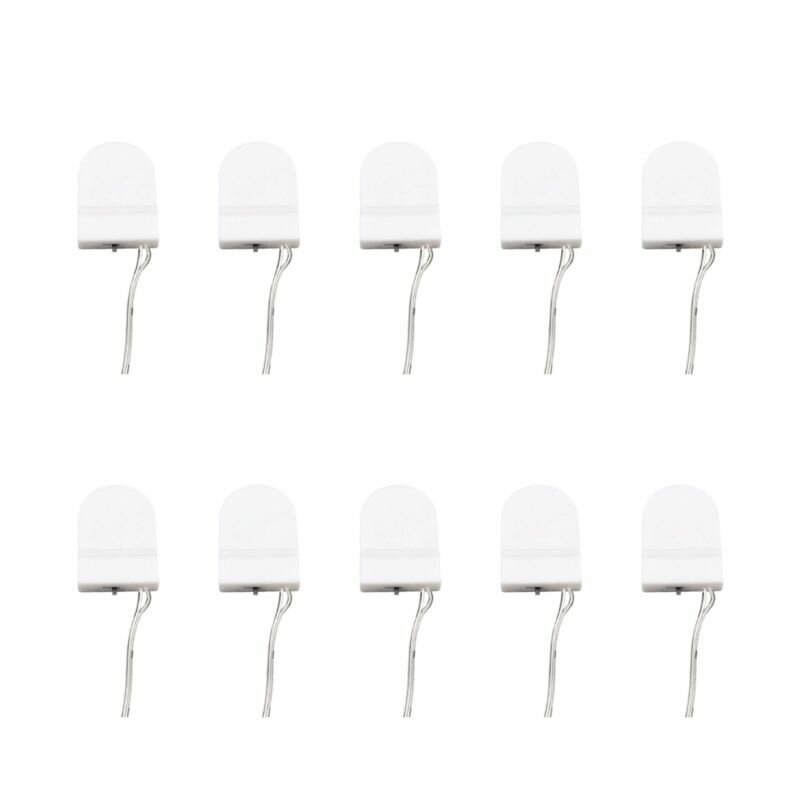 10 шт, одиночный батарейный отсек CR2032-белый