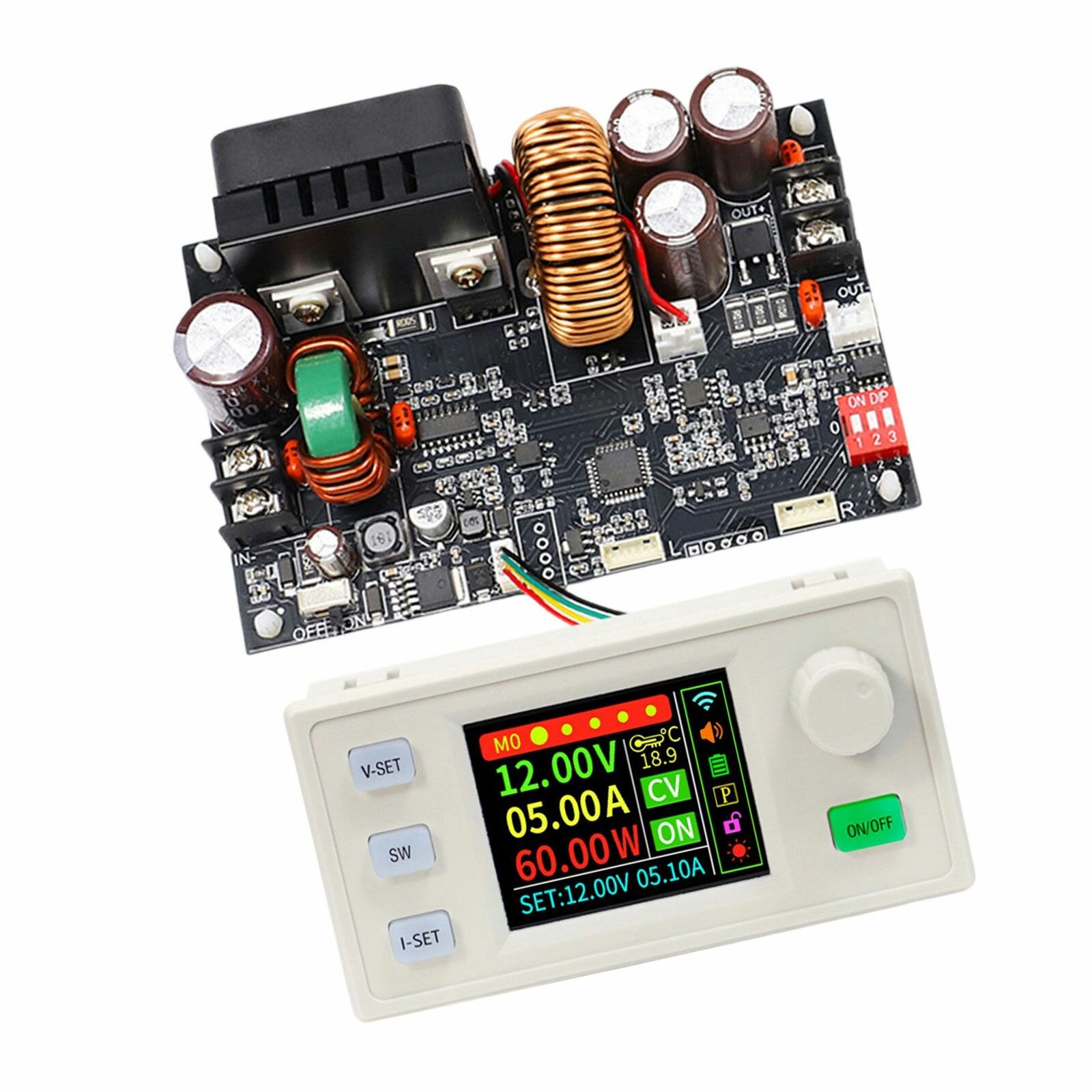 Мощный блок питания 20А 1200 Вт с регулируемой мощностью тока