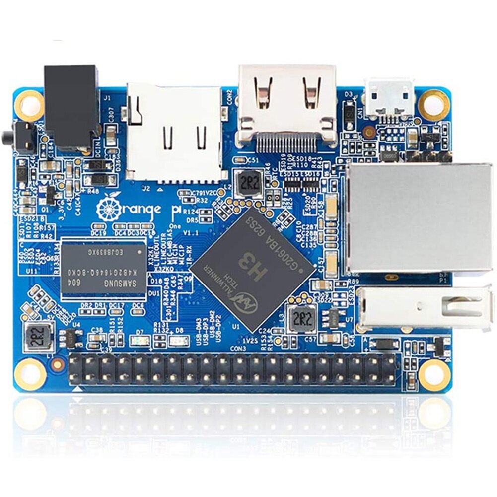 Orange Pi One H3 512MB Quad-Core Поддержка Ubuntu Linux и Android Мини ПК Одноплатный программируемый микроконтроллер