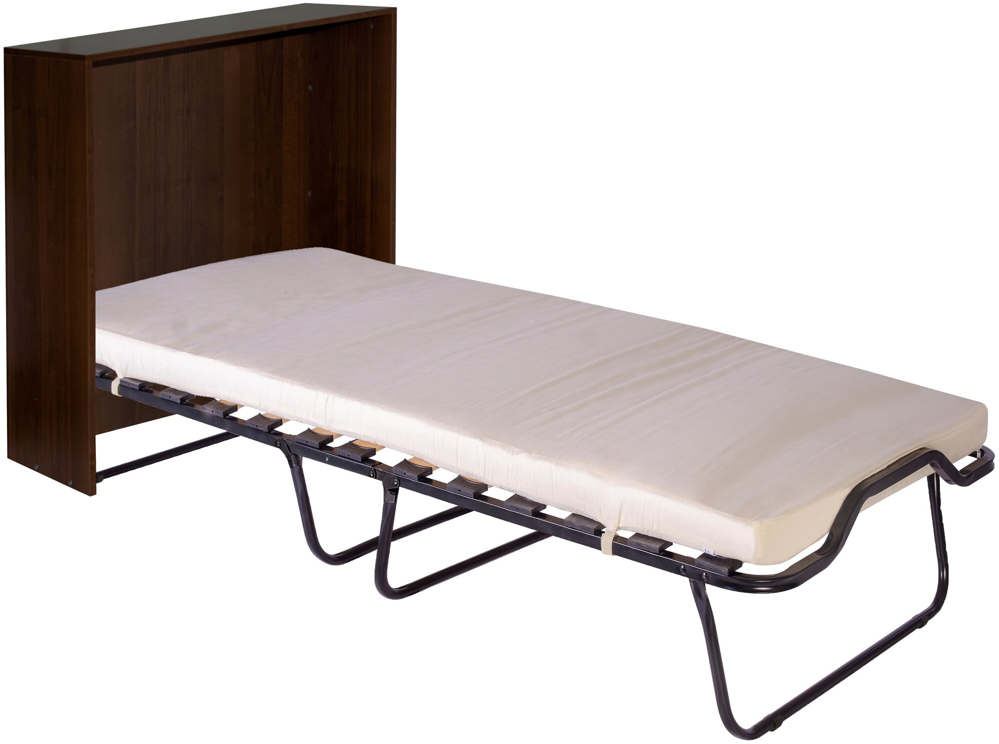 Кровать-тумба раскладная с матрасом "Карина", цвет венге Удачная Мебель