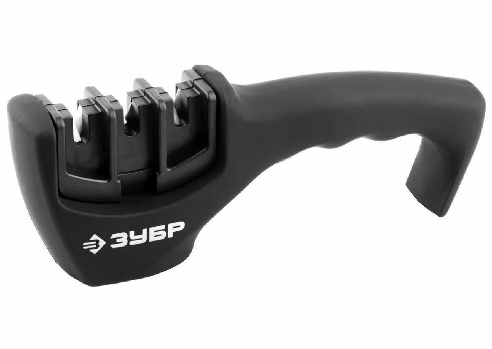 Универсальная точилка ЗУБР 3 в 1 с 3 затачивающими элементами карбид керамика алмазное напыление защита руки