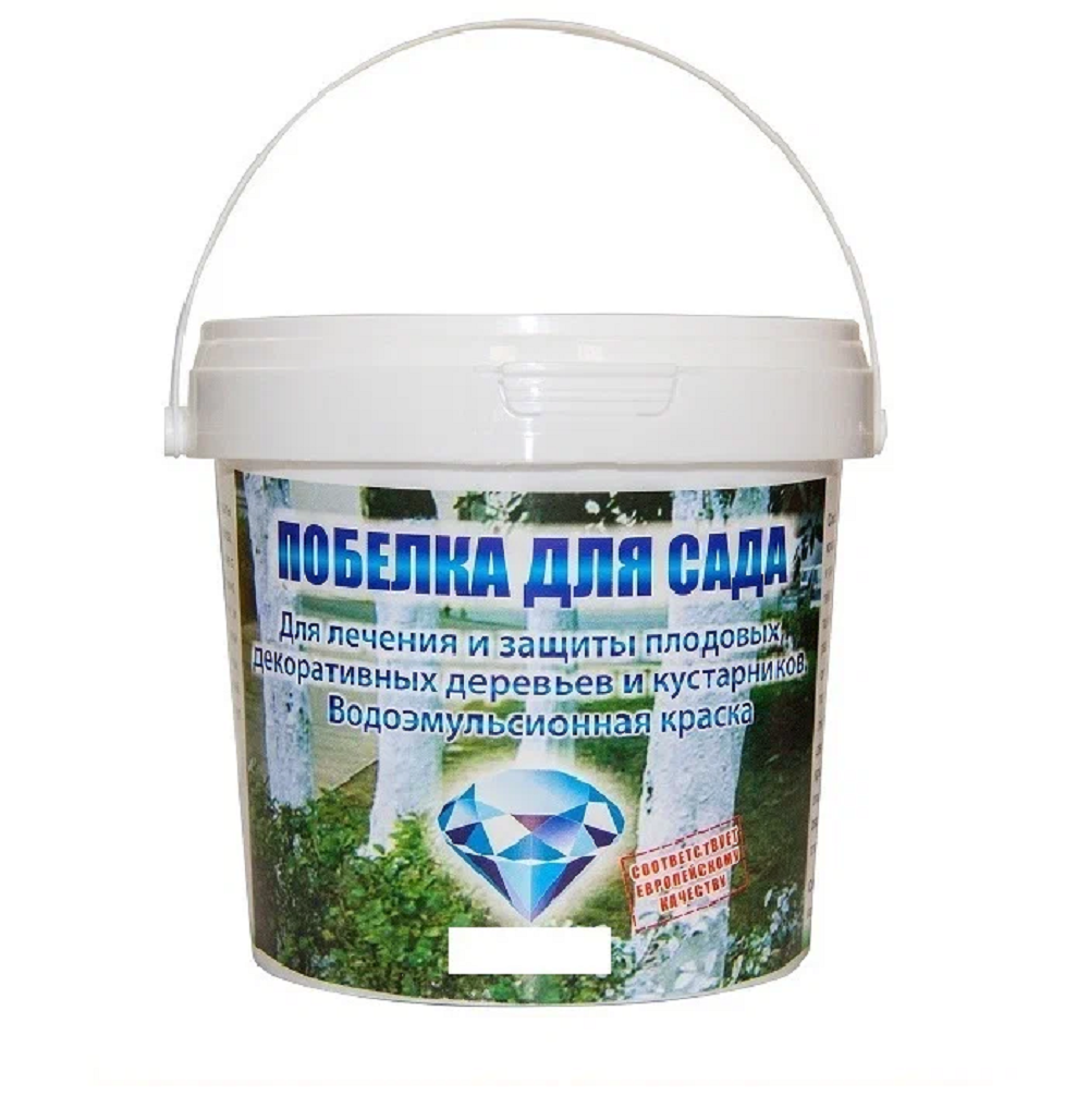 Побелка садовая водоэмульсионная,1 кг, защита от вредителей и грызунов