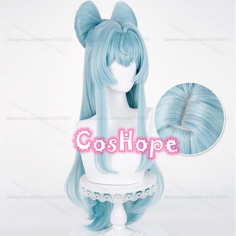 CosHope Юмакики Мизуки Косплей парик 78 см аквамарин