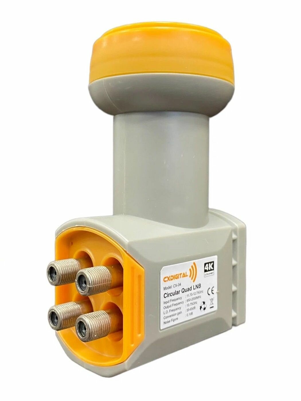 Конвертер спутниковый CXDIGITAL CX-04 Quad круговой поляризации (для Триколор ТВ и НТВ-Плюс) 4 выхода