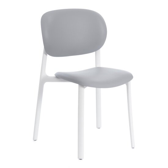 Стул Tetchair ADORE (mod. XRB-1025) пластик, серый/белый (grey/white), 41 х 53 х 81,5 см