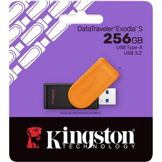 USB флешка Kingston 256Gb DataTraveler Exodia S USB 3.2 Gen 1