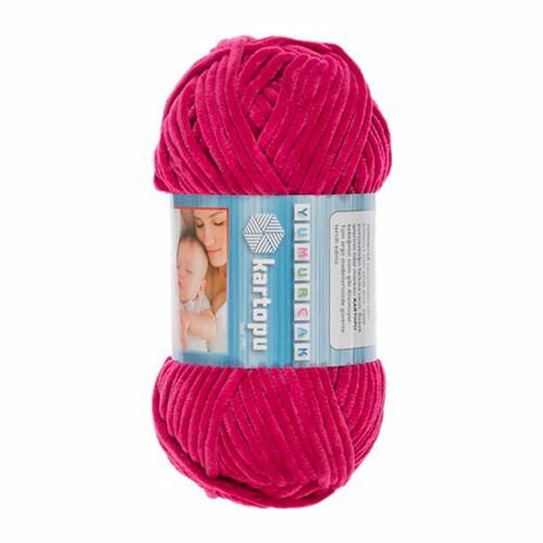 Пряжа для вязания Kartopu Yumurcak 20 ярко-розовый 100 гр/95 м 100% полиэстер
