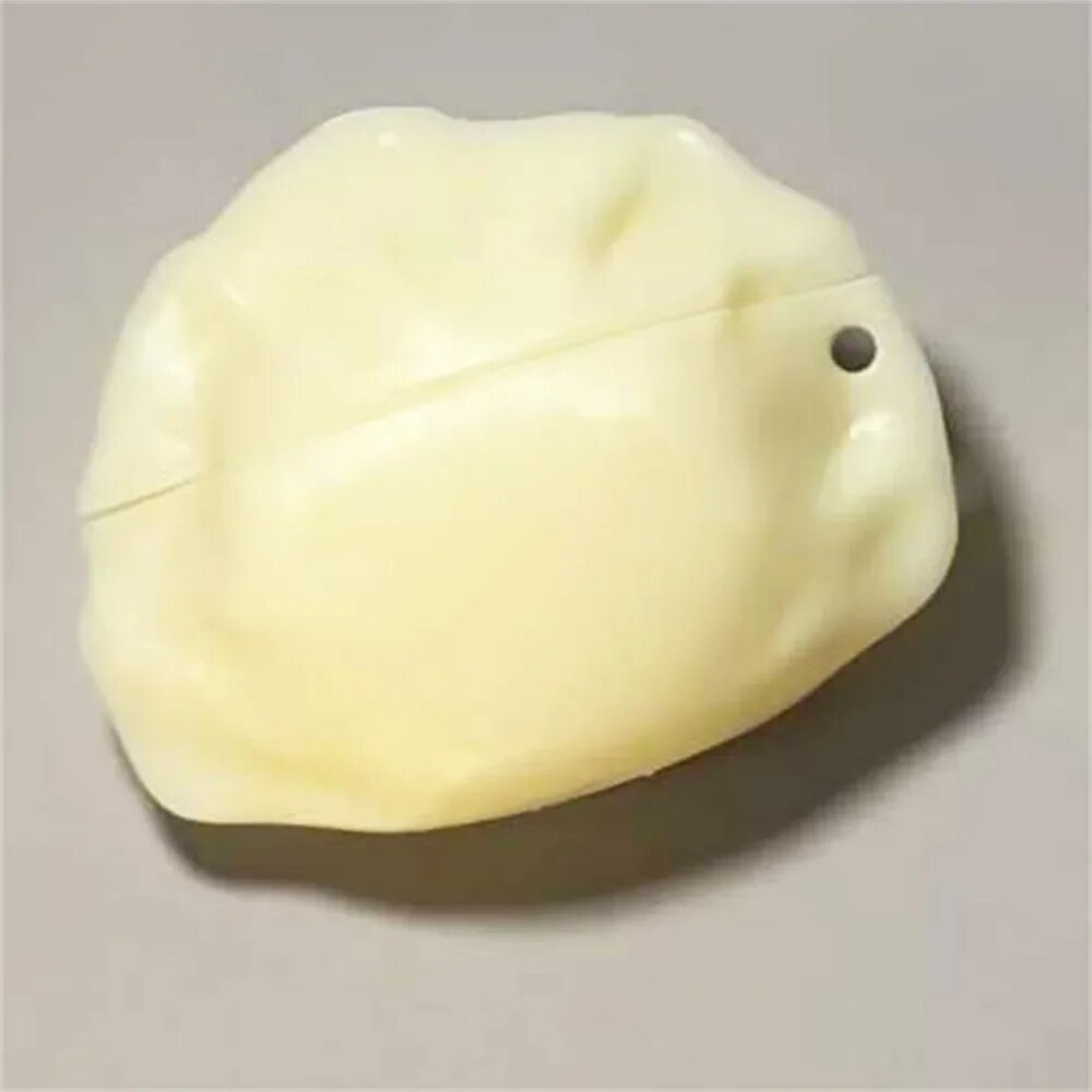 3D милый креативный пищевой формы, белые пельмени, наушники, мягкий чехол для Airpods 1 2 3 Pro 2, защитный чехол для Airpods 4