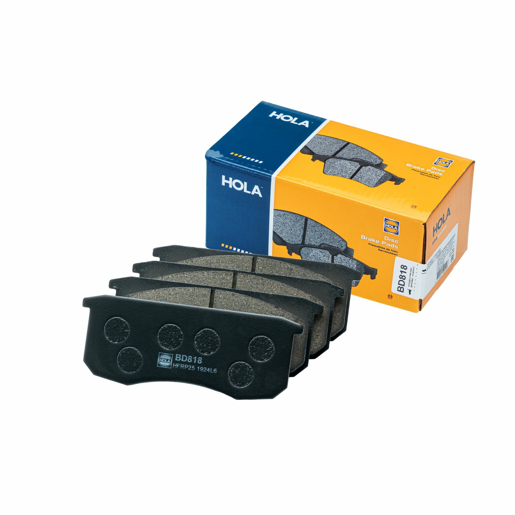 Тормозные колодки дисковые HOLA BD818 для UAZ 3160, 3162, Patriot 3163, Hunter 31519