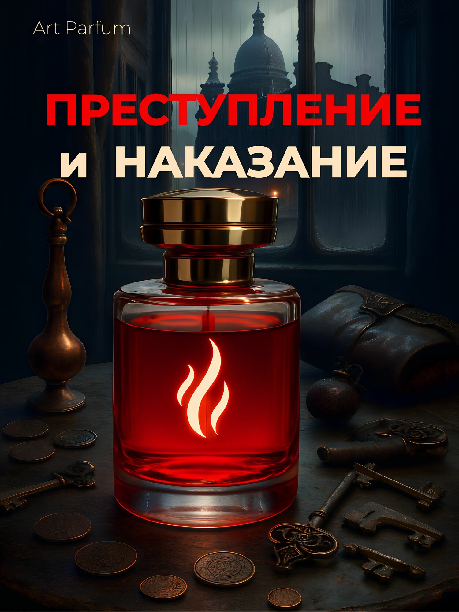 Арт Парфюм AromaKo "Преступление и наказание", унисекс, 30мл