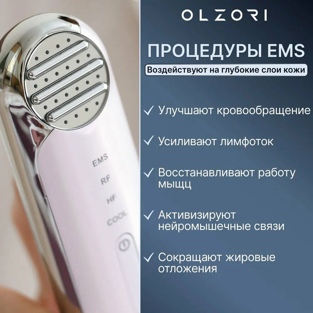 KNOW EASY-Косметологический прибор для лица Splando 5 в 1: RF лифтинг, EMS токи, HF питание, охлаждение и хромотерапия, электрический массажер для лица микротоковый EMS-X