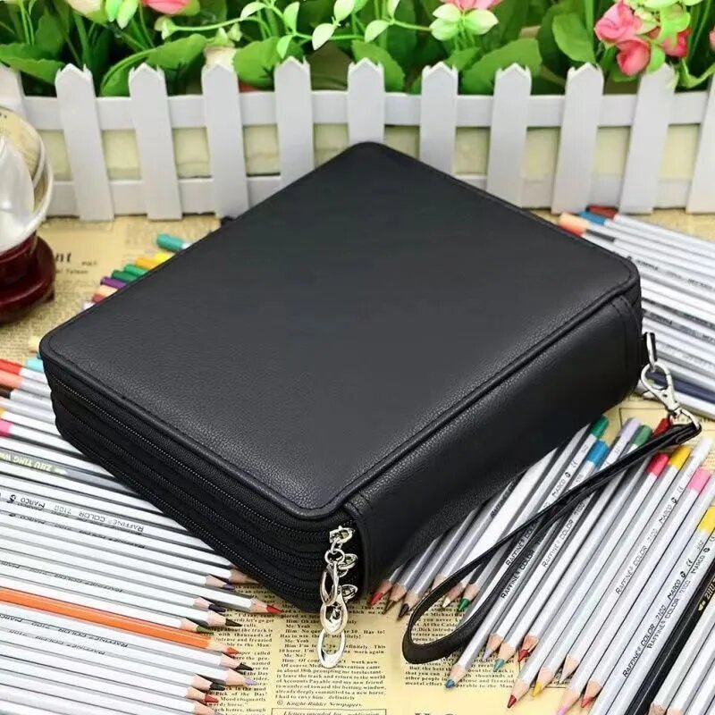 Kawaii Эстетический школьный пенал DIANNY с 120 слотами для девочек Сумка-органайзер для канцелярских принадлежностей с 3-слойной молнией пеналы