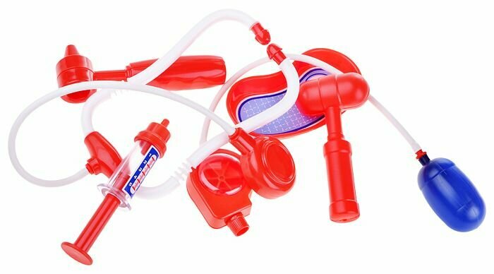 Детский медицинский игровой набор врача "Доктор №5" для сюжетно-ролевых игр, юный доктор, 6 элементов в пакете