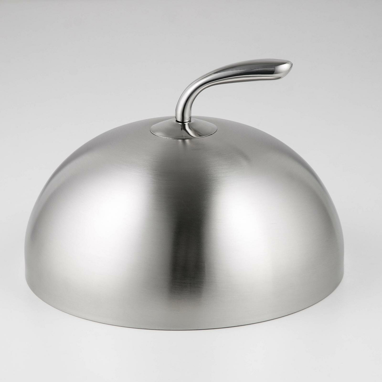 Крышка-Клош, размер 26х26х15 см, цвет хром