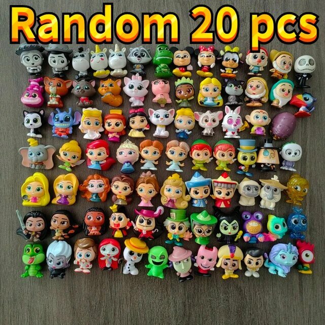Оригинальные фигурки Disney Doorables из мультфильмов Kawaii Микки Маус, принцесса Анна Эльза, стеклянная кукла с большими глазами, серия игрушек, детские подарки