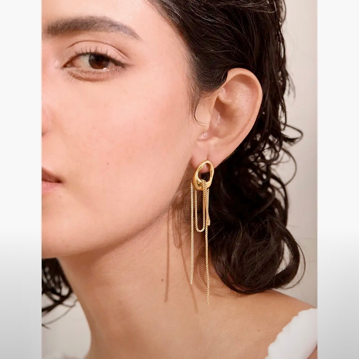 Серьги-трансформеры, Swarovski Zirconia, фианит, циркон