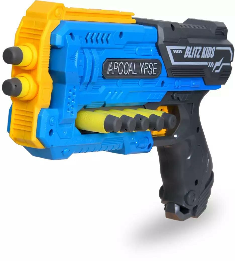 Бластер КНР Механический, двойной выстрел с мягкими пулями 25, см