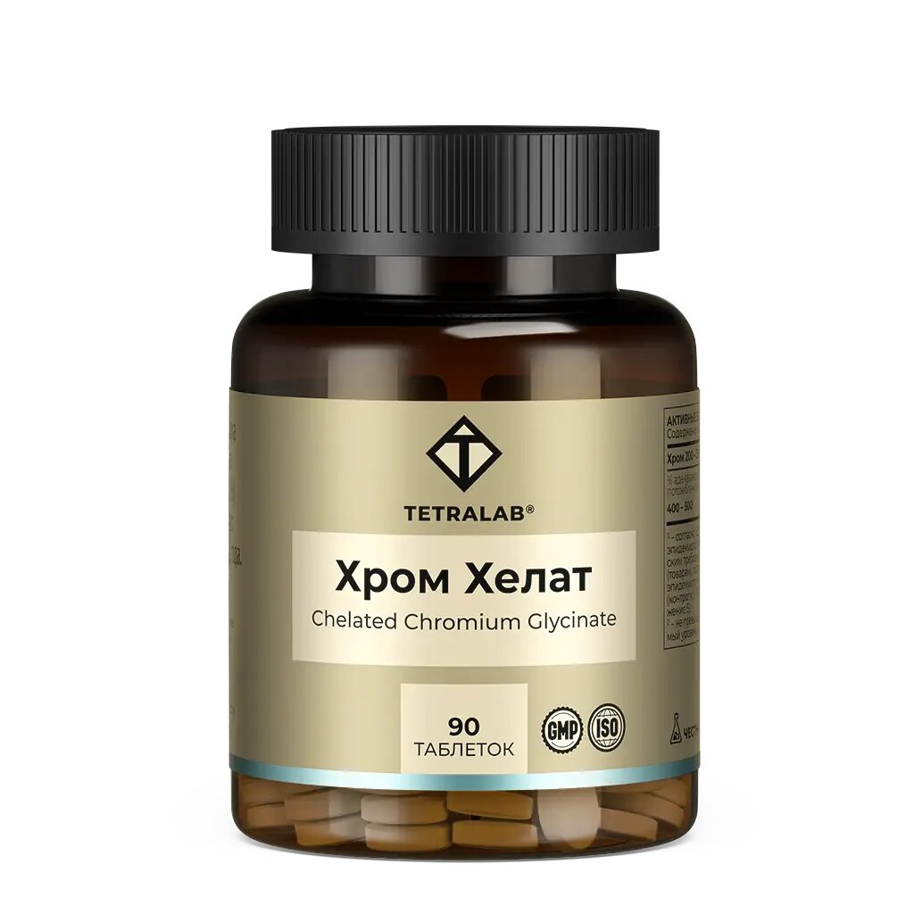Tetralab Хром хелат глицинат таблетки массой 170 мг 90 шт