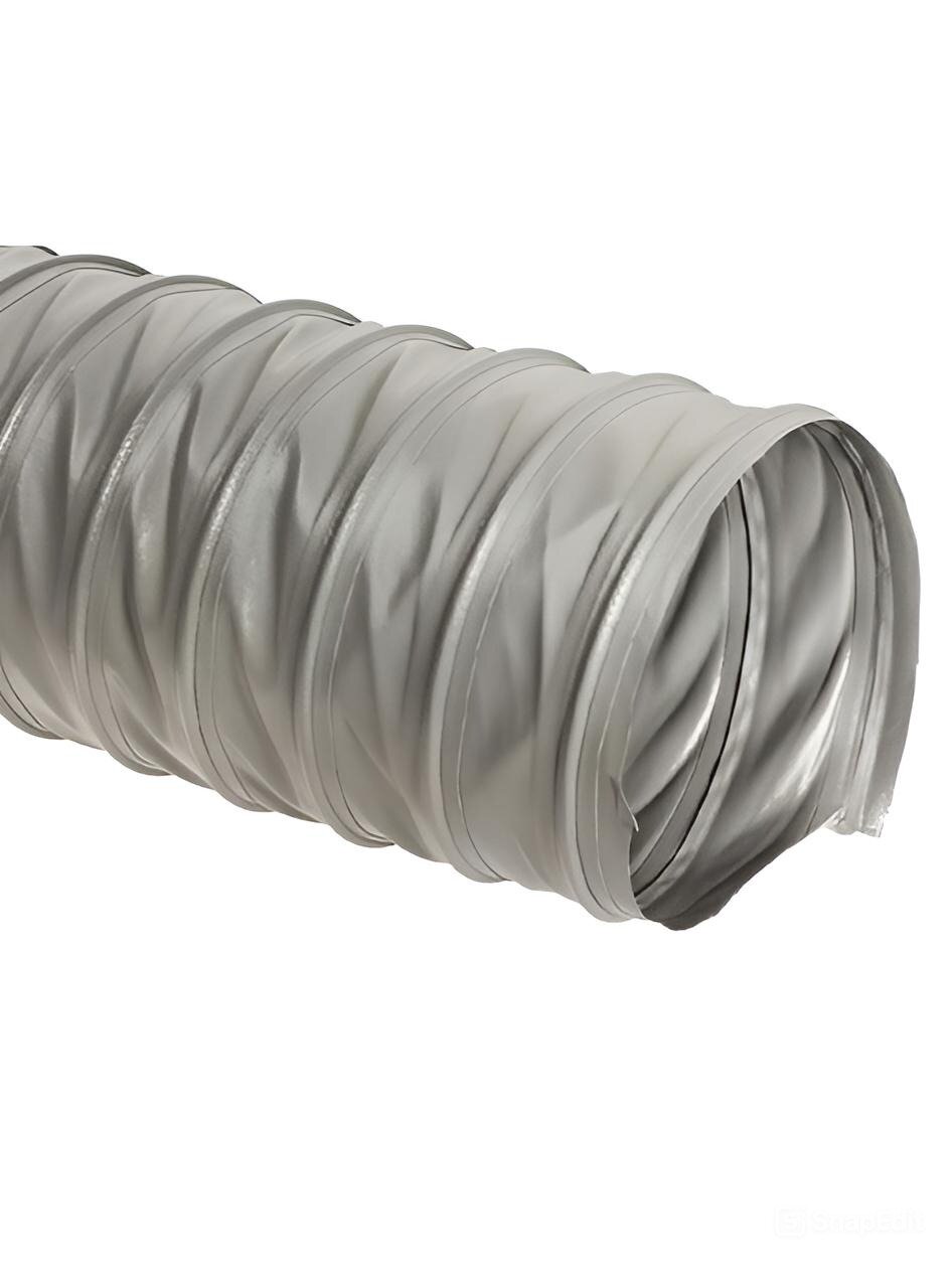 Промышленный аспирационный шланг DELTA TOOLS (гибкий рукав) Vinil d 50 мм (серый) (бухта 5 м или 10 м)