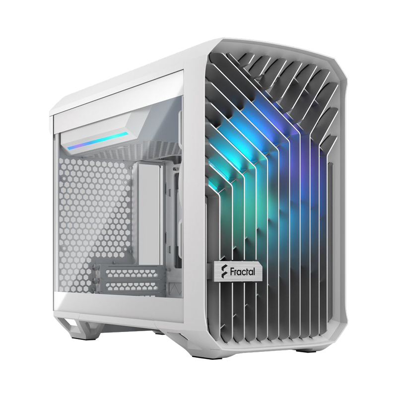 Fractal Design Корпус Minitower Fractal Design Torrent Nano RGB TG Clear Tint FD-C-TOR1N-05, mini-ITX, белый (без БП)