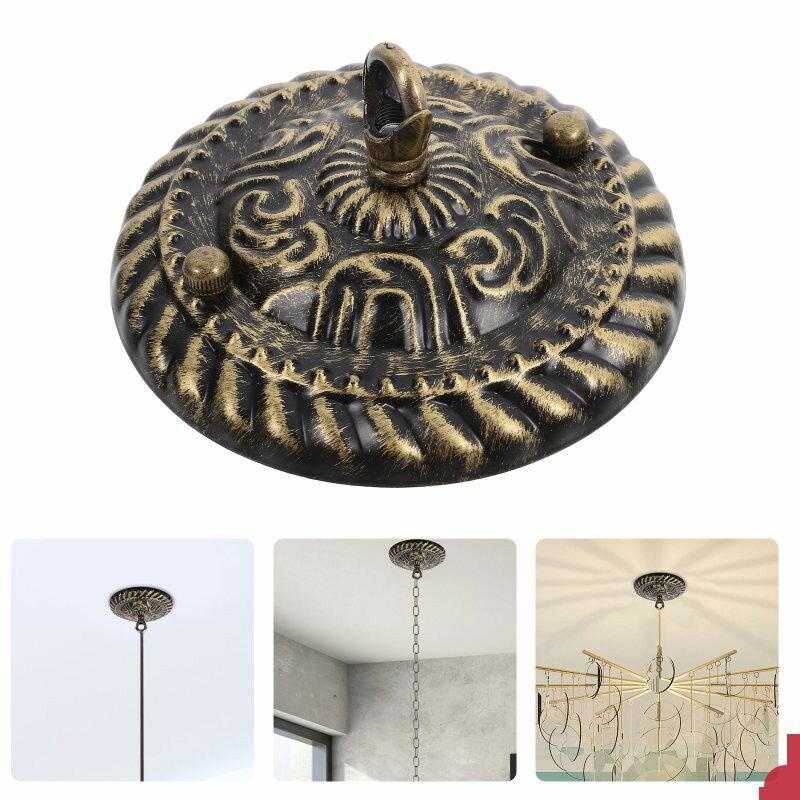 Комплект потолочного навеса из цинкового сплава, антикварная люстра для крючка, ретро светильники