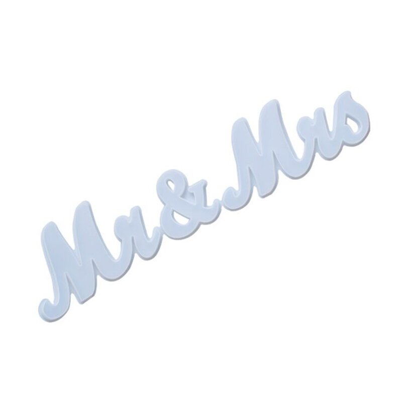 (1 набор) Форма для букв английского алфавита MR & MRS из эпоксидной смолы