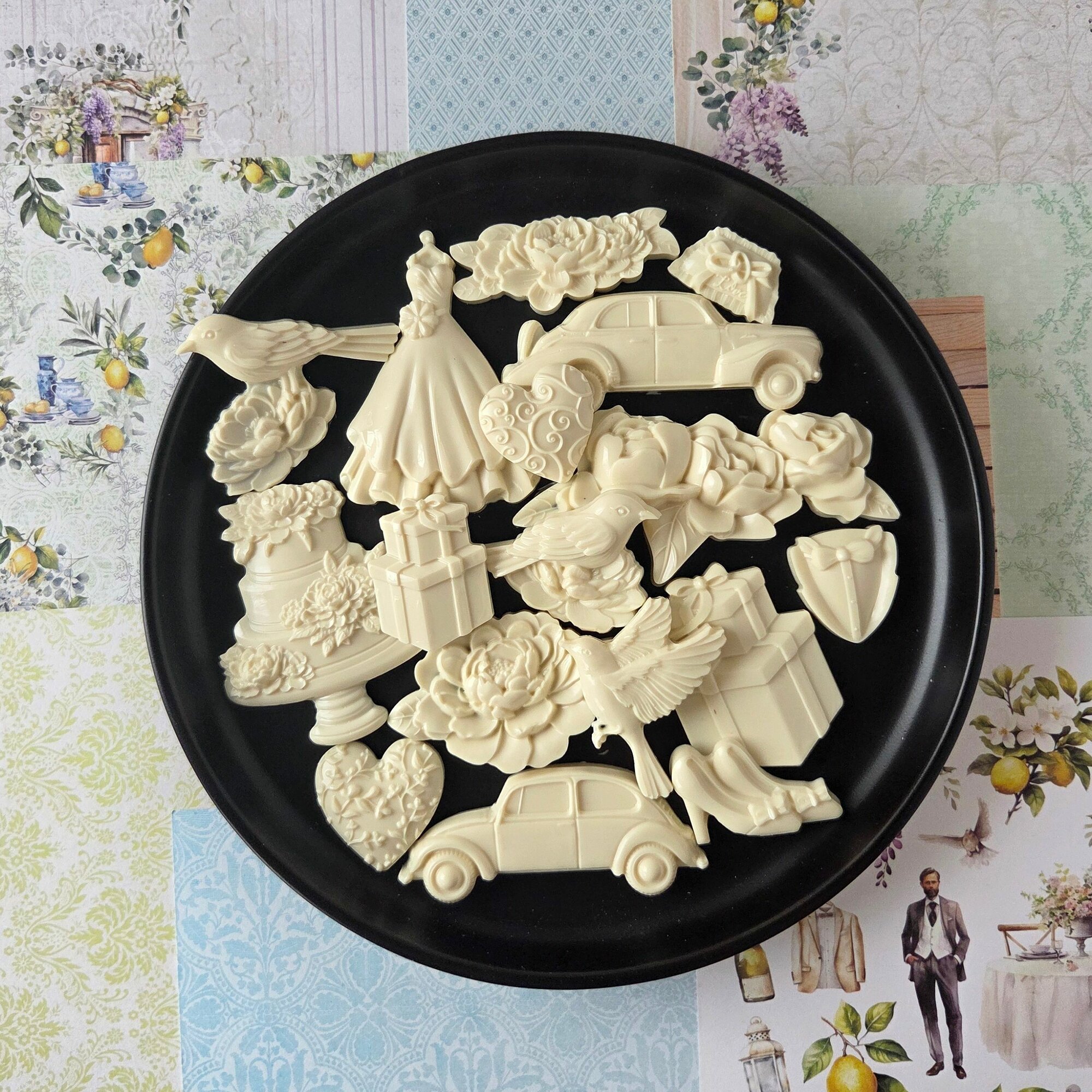 Набор отливок из пластика к коллекции Timeless от Stamperia