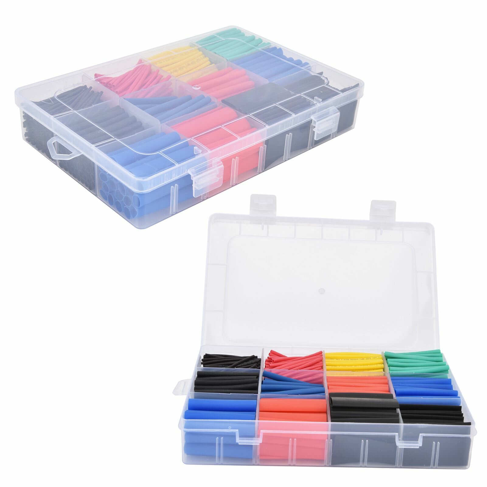 Термоусадочная трубка, изоляционная защита, термоусадочный комплект, комбинированный набор, цветной, 750 шт.