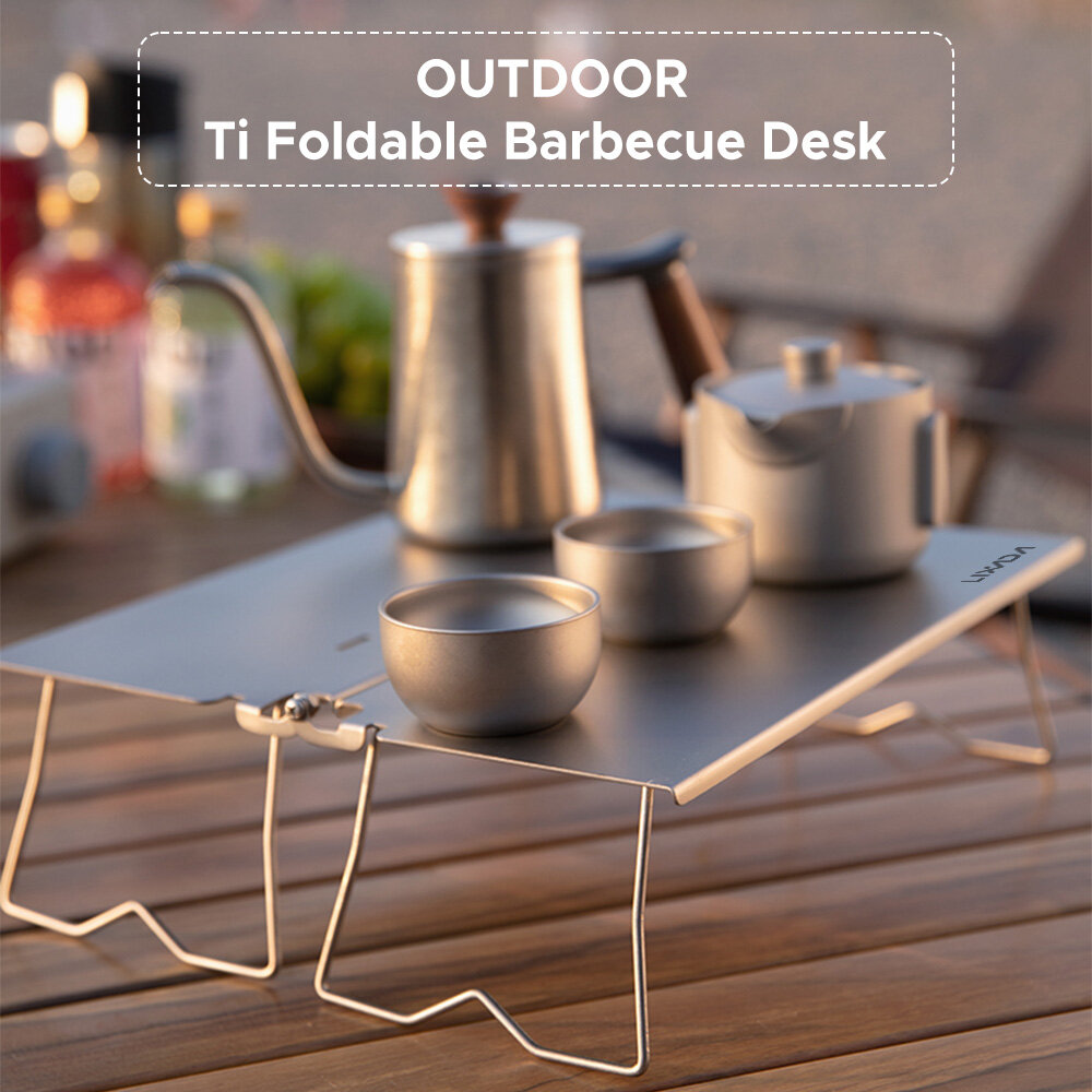 Стол складной походный титановый, для гриля и костра