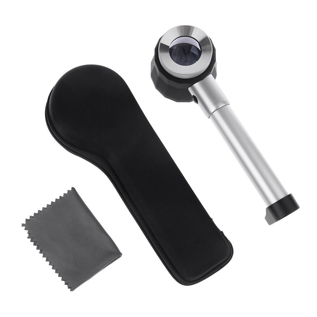 10-кратная увеличительная лупа со светодиодной подсветкой, оптическое стекло, увеличительное стекло со световой шкалой, увеличительные ювелирные лупы со шкалой