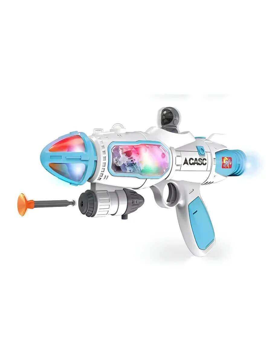 Музыкальный пистолет "Космический бластер", с пульками, на присосках