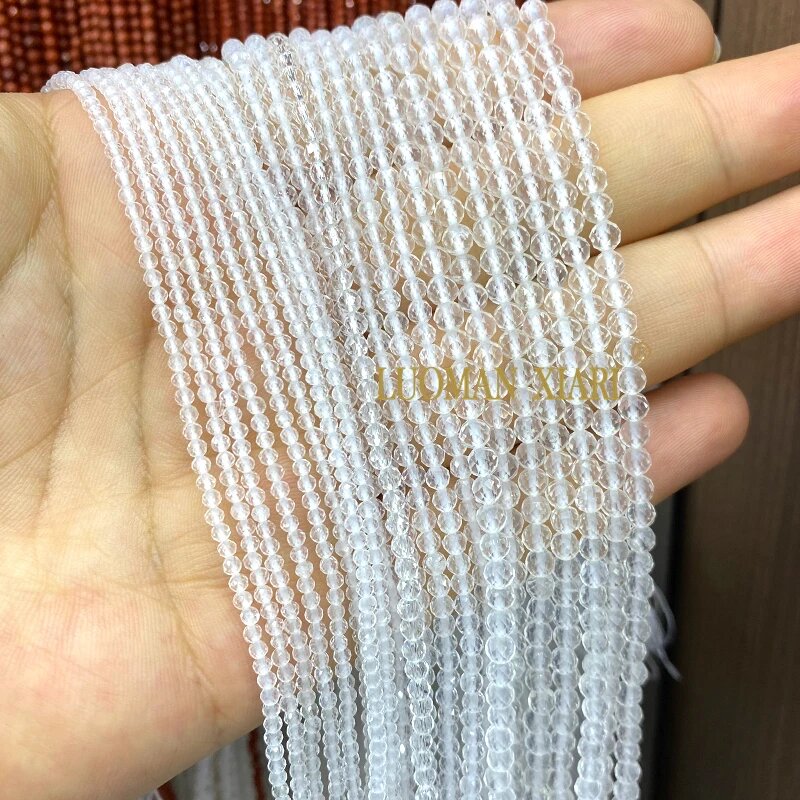 LUOMAN XIARI граненые бусины из натурального камня с рубином и сапфиром