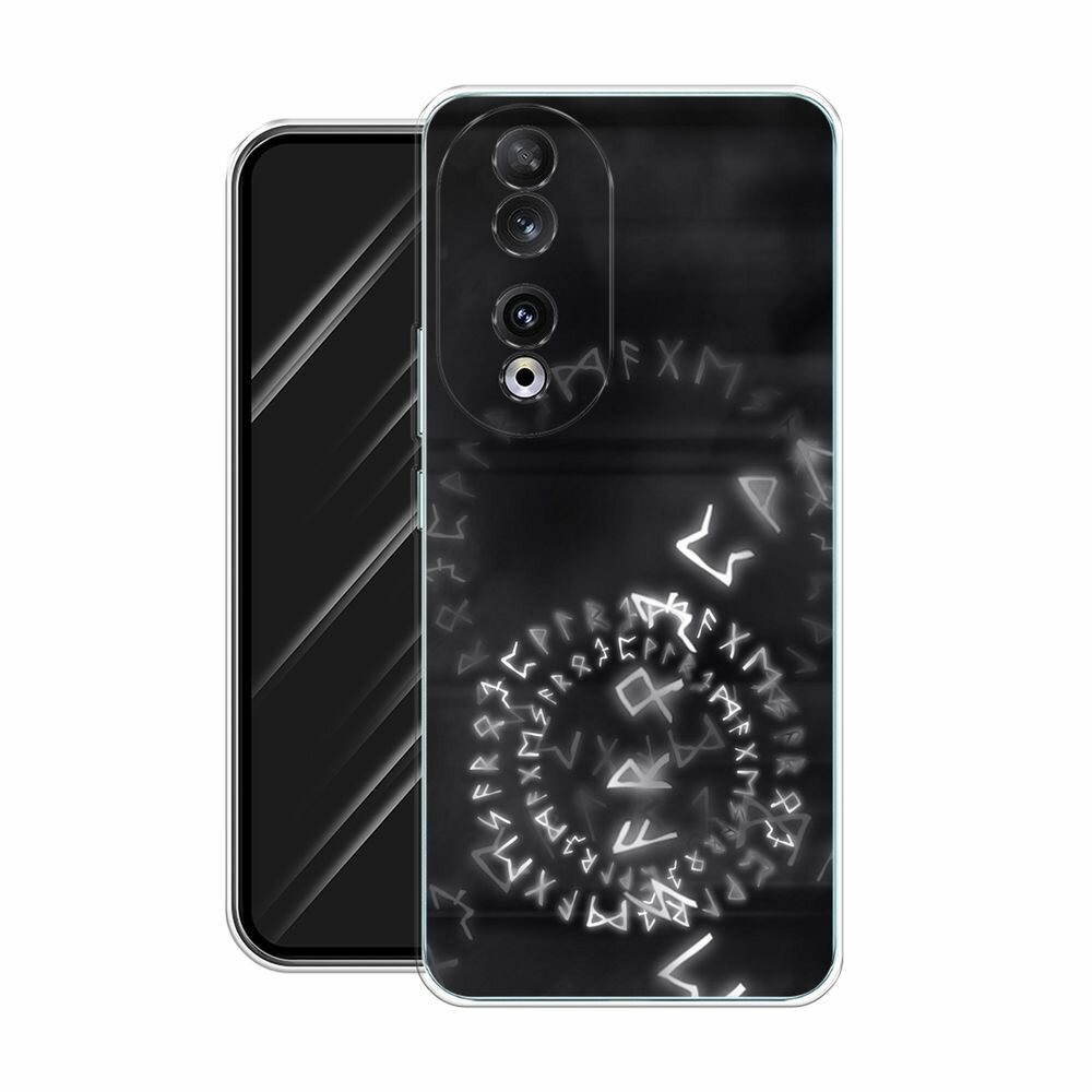 Силиконовый чехол на Honor 90 / Хонор 90 с принтом Руны — фото 1