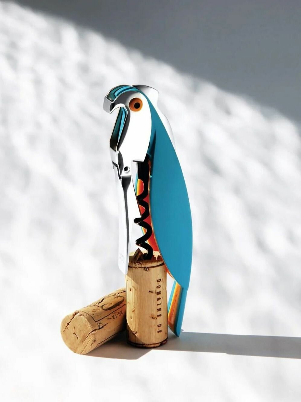 Штопор-сомелье Alessi (Италия), 3 в 1: штопор, открывалка для бутылок и нож, в форме попугая, нарзанник