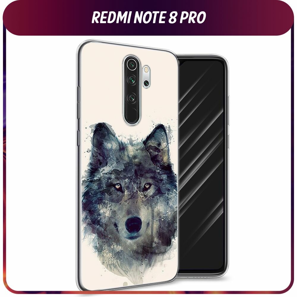 Чехол на Xiaomi Redmi Note 8 Pro / Сяоми Редми Нот 8 Про с принтом Волк арт