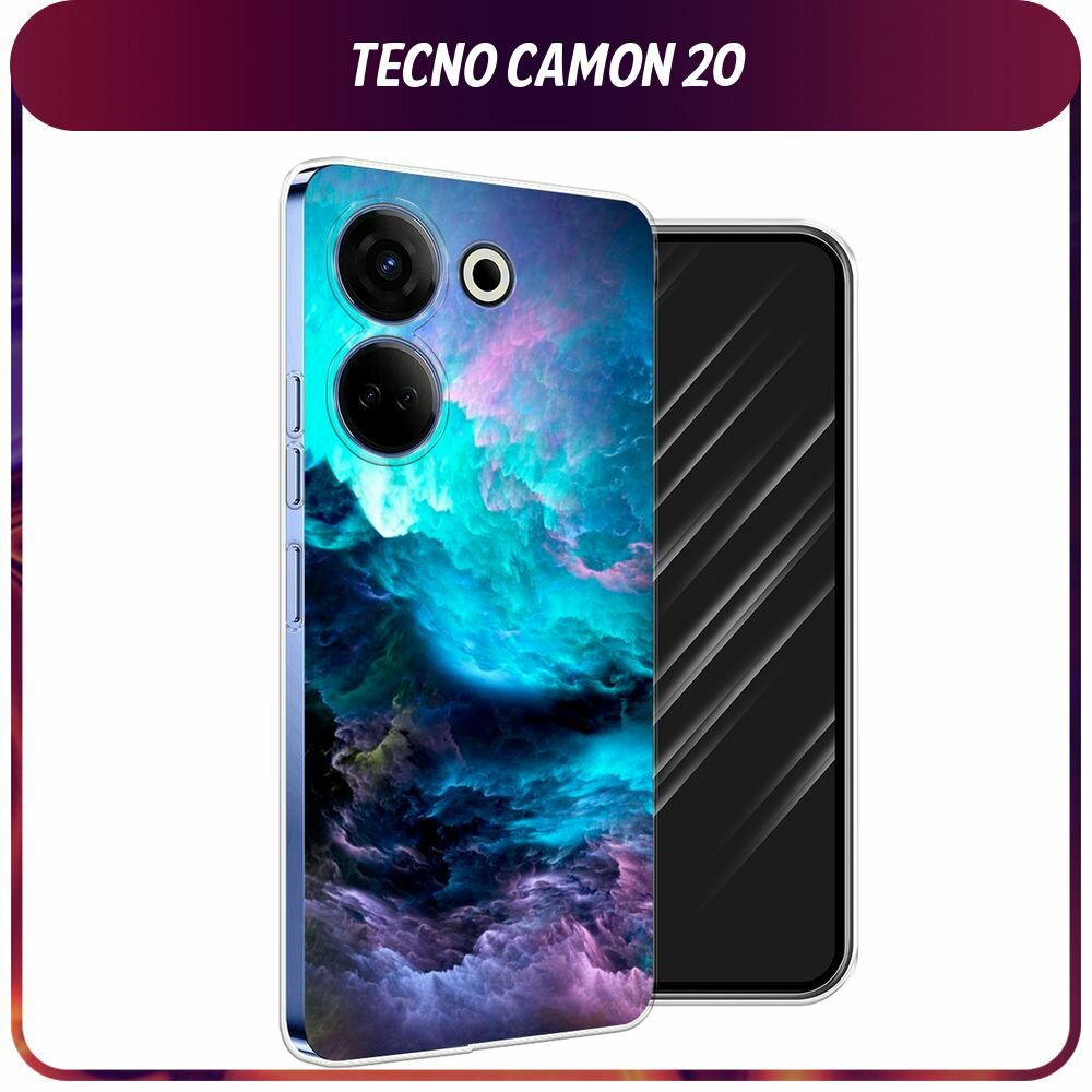 Чехол на Tecno Camon 20/20 Pro 4G / Текно Камон 20/20 Pro 4G с принтом "Бирюзовое небо"