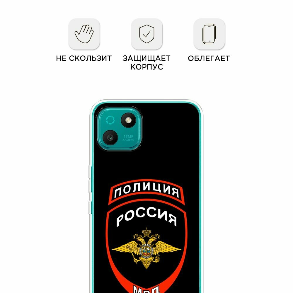 Силиконовый чехол на Wiko T10 / Вико Т10 с принтом "Эмблема Полиции" — фото 1