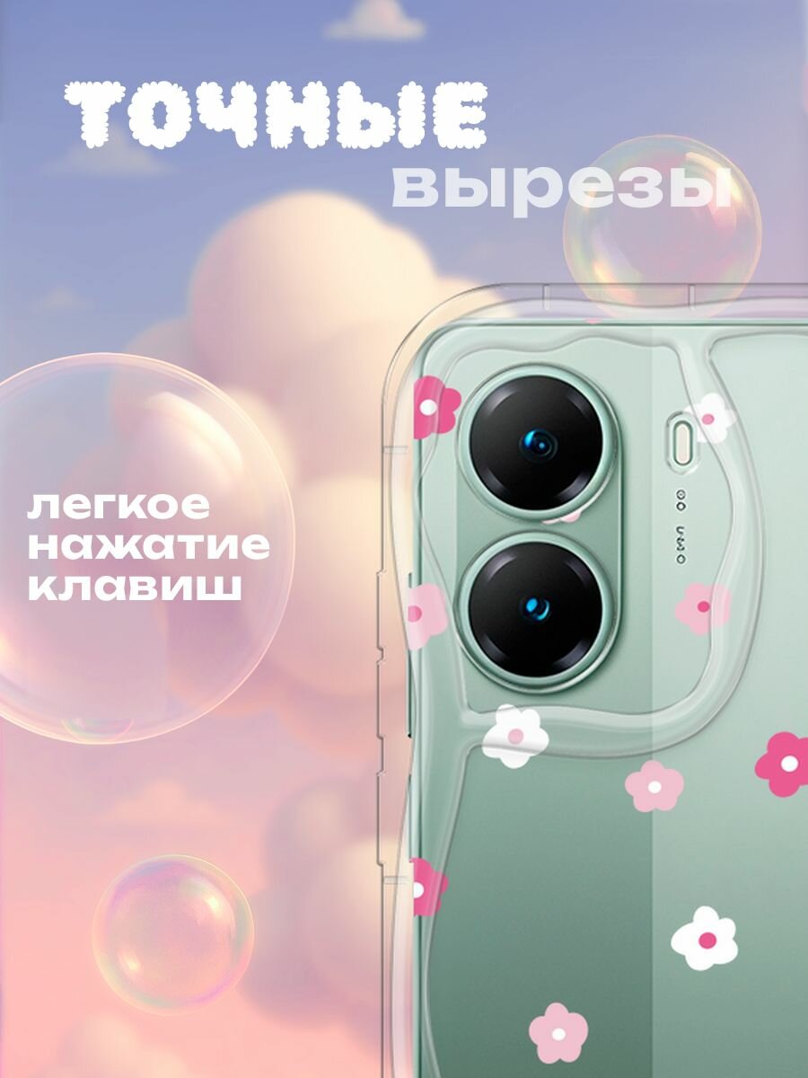 Чехол на Poco X7 Pro / Поко x7 pro с принтом "Весенние цветочки рисунок" — фото 1