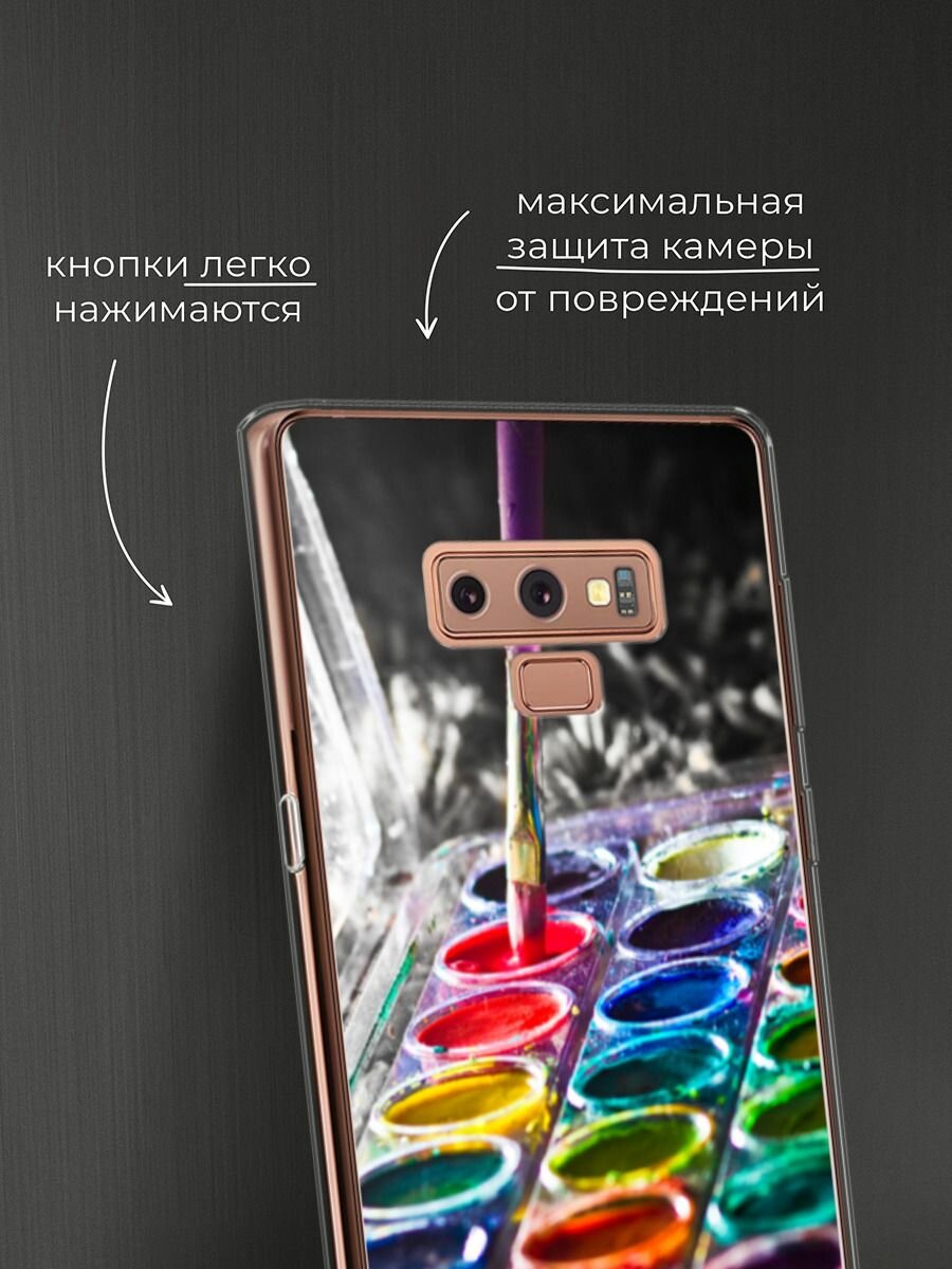 Чехол на Samsung Galaxy Note 9 / Самсунг Галакси Нот 9 с принтом "Палитра красок" — фото 1